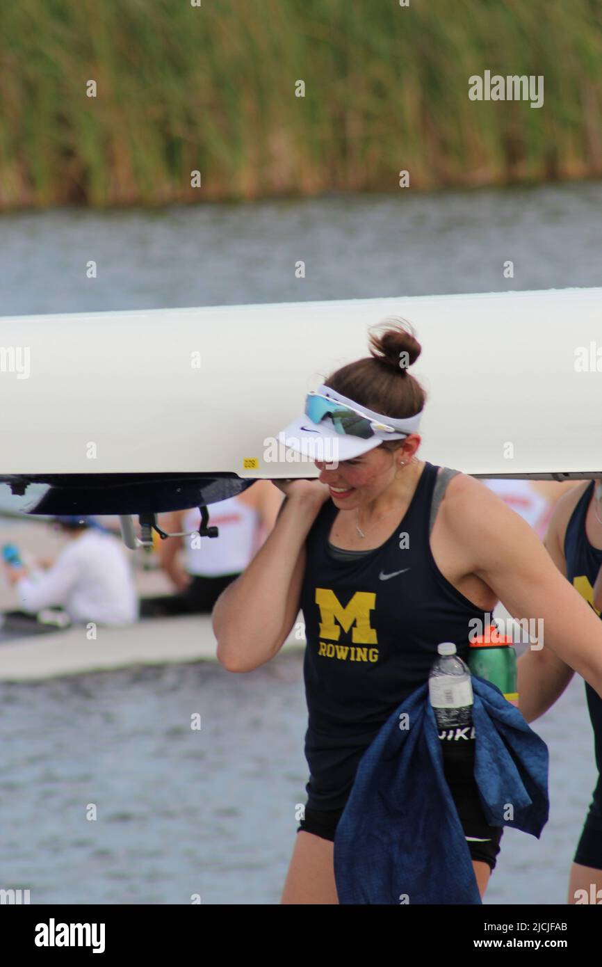 2022 University of Michigan womens team at big ten invitational regatta ...