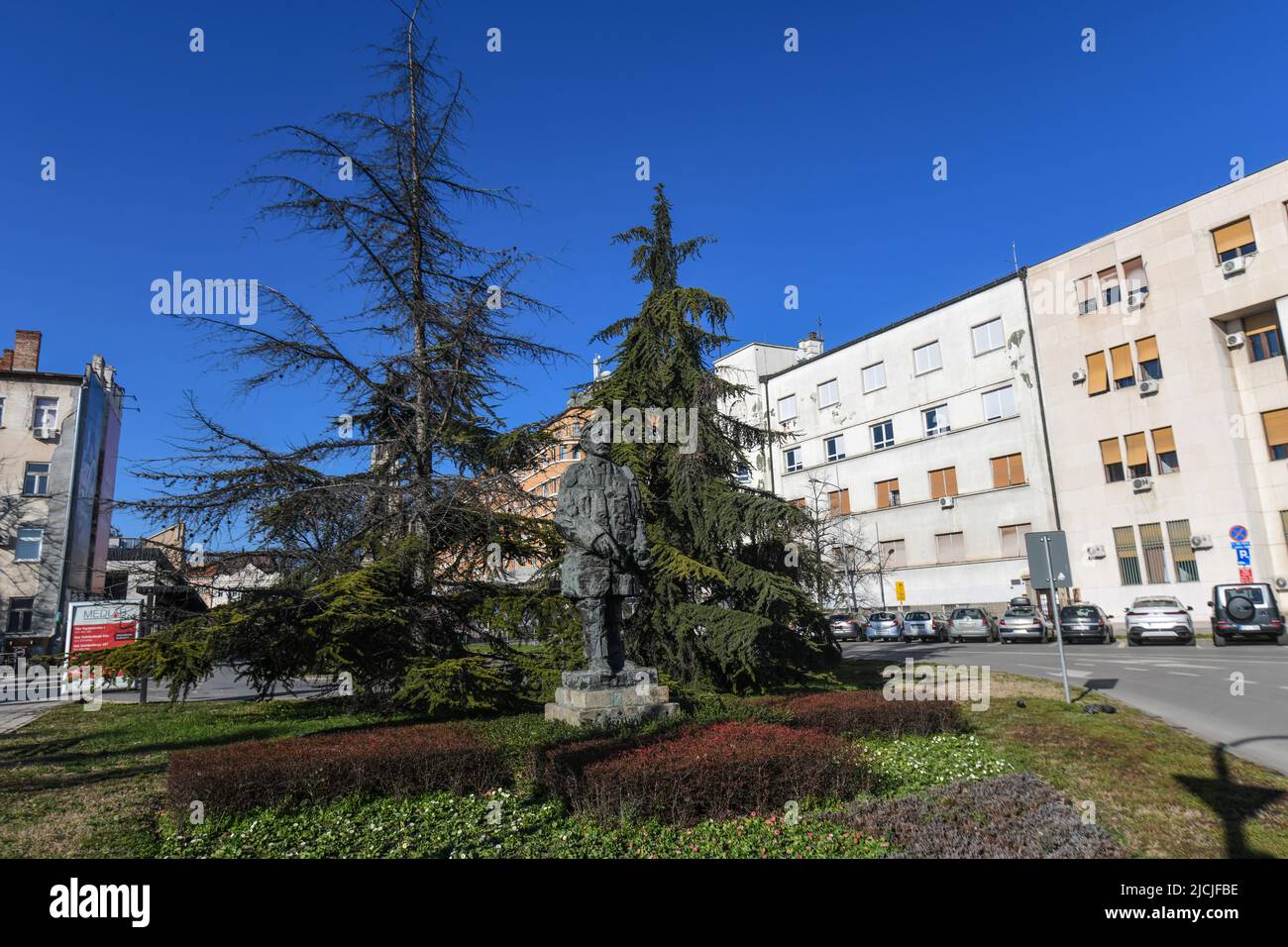 Mihajlo pupin statue hi-res stock photography and images - Alamy