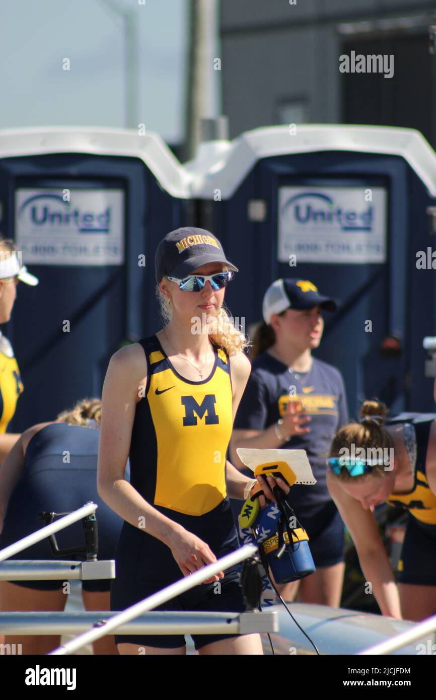 2022 University of Michigan womens team at big ten invitational regatta ...