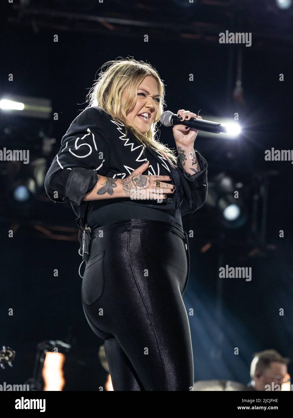 Nashville, USA. 12th June, 2022. Elle King performs during day 4 of the ...