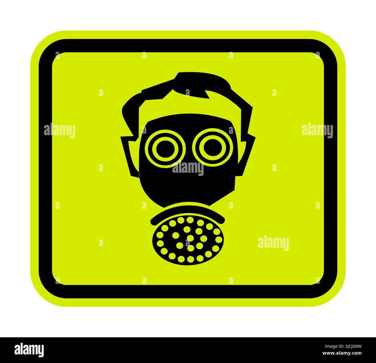 Symbol wear respirator protection Sign Isolate On White Background ...