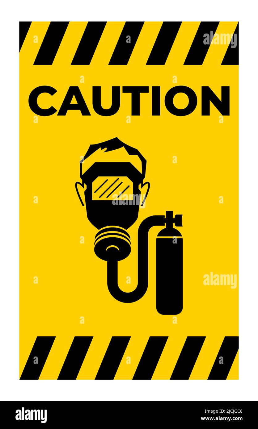 Warning Sign Breathing Apparatus Required Stock Vector Image & Art - Alamy