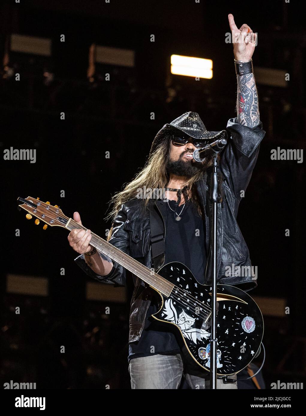 Billy Ray Cyrus performs during day 4 of the 2022 CMA FEST at Nissan ...