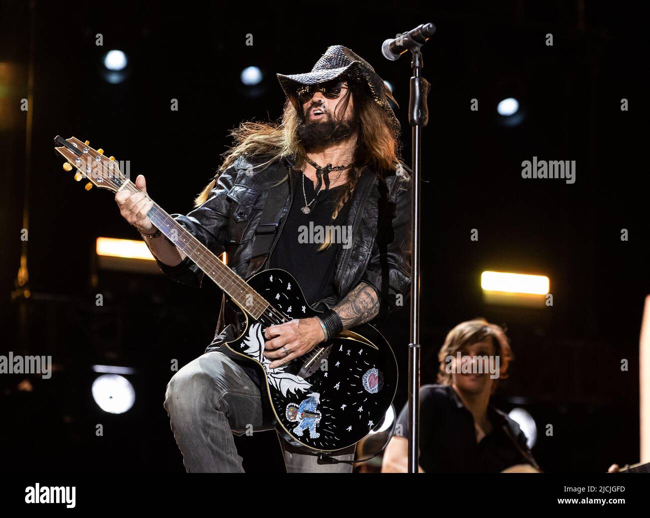 Billy Ray Cyrus performs during day 4 of the 2022 CMA FEST at Nissan ...