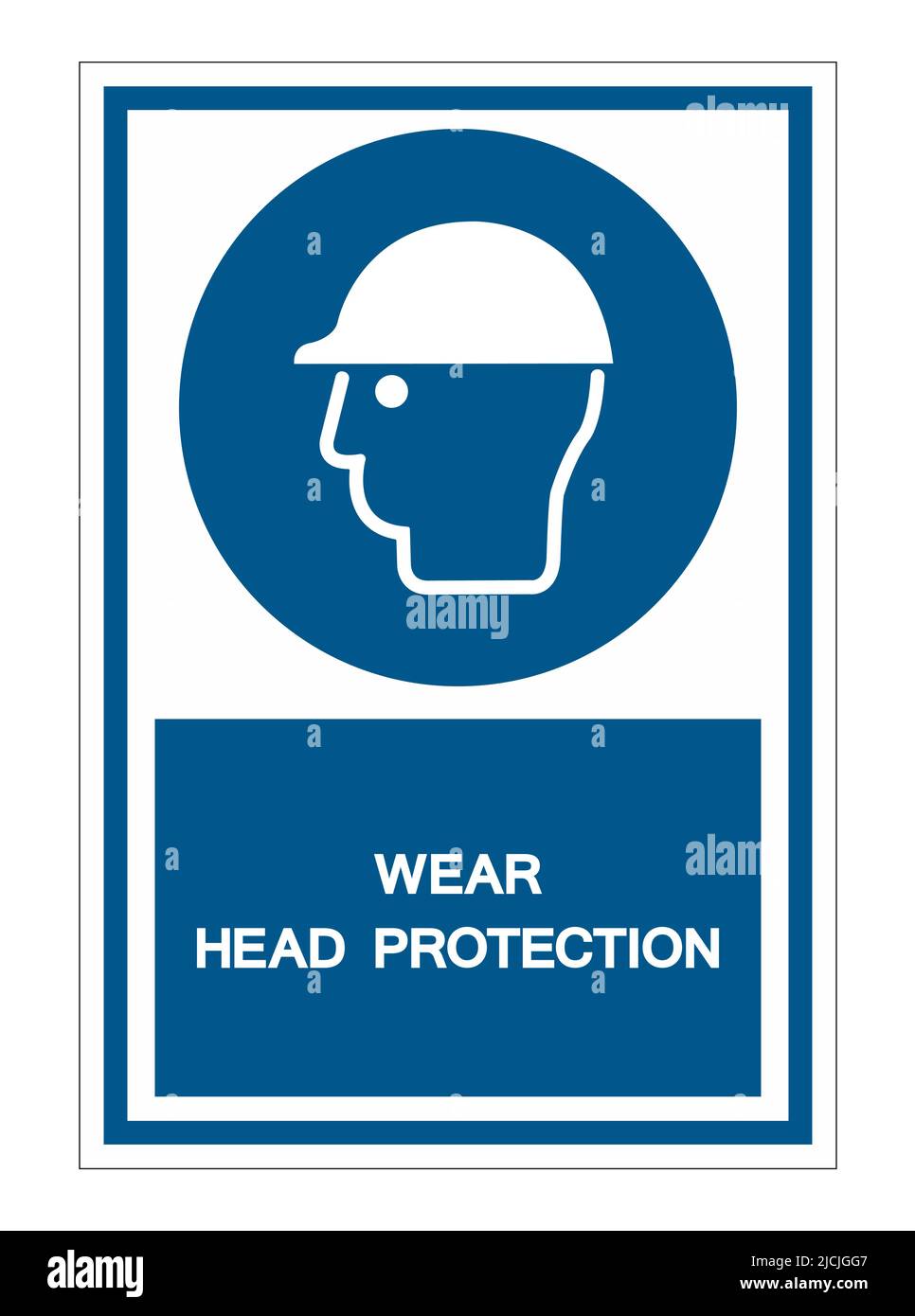Wear Head Protection Symbol Sign Isolate On White Background,Vector ...