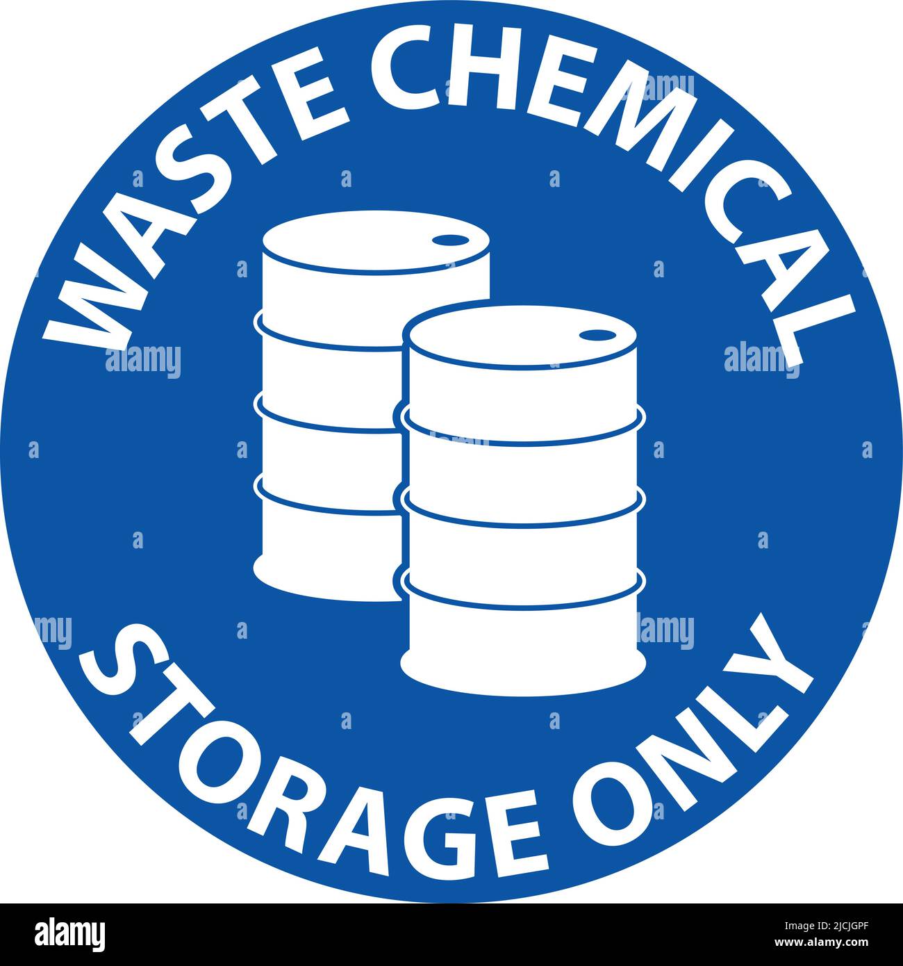 Waste Chemical Storage Only On White Background Stock Vector Image ...