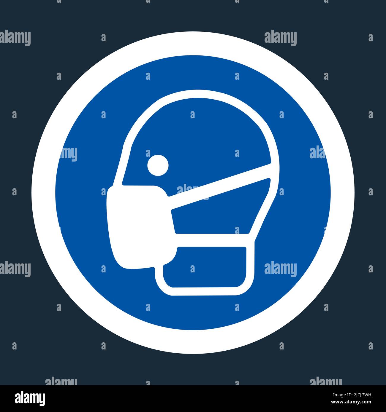 Symbol wear masks Sign on black background,Vector illustration Stock ...