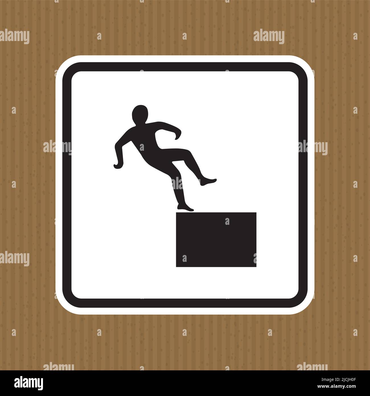 Beware High Level Drop Symbol Sign Isolate On White Background,Vector ...