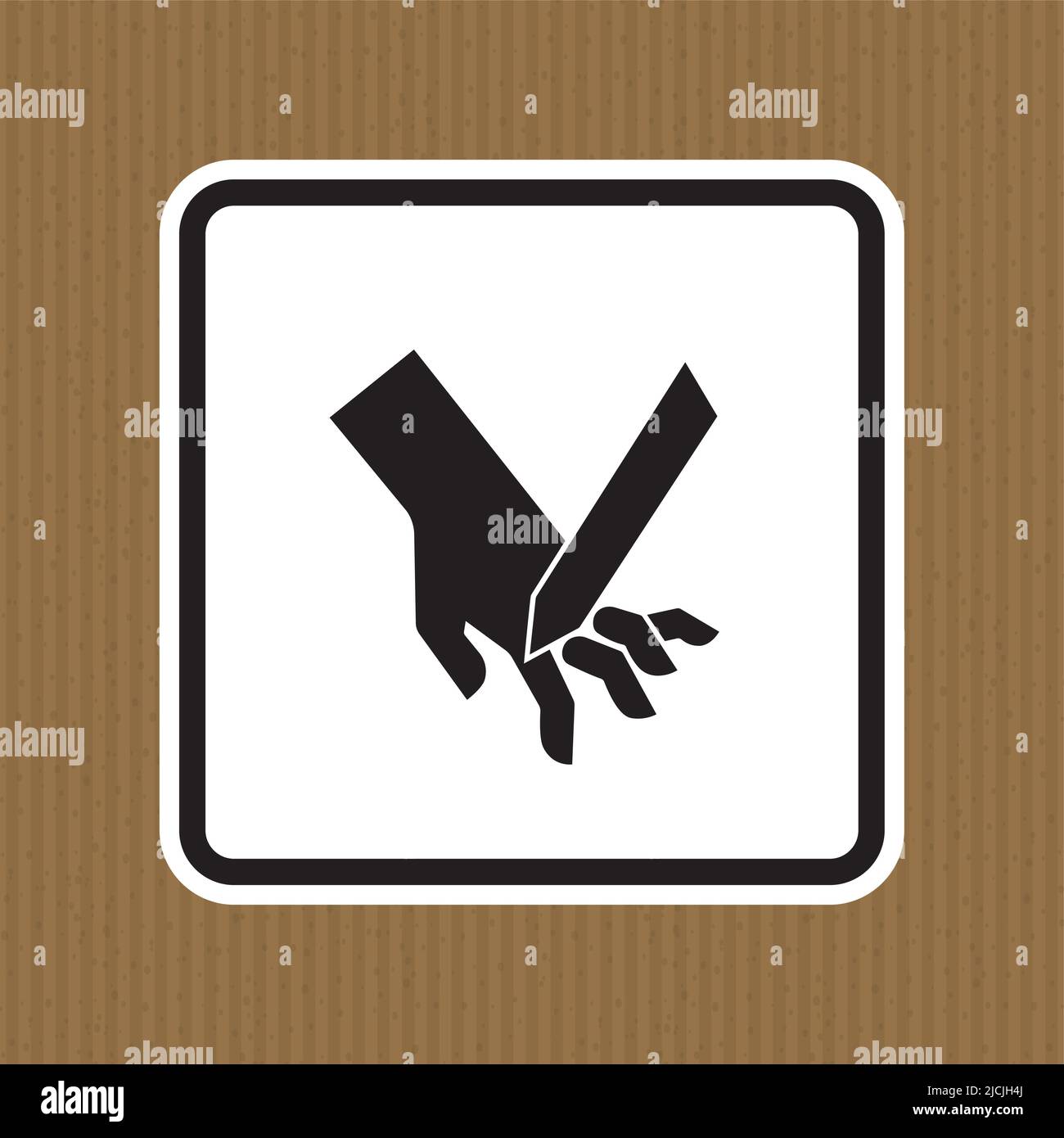 Cutting Of Fingers Angled Blade Symbol Sign, Vector Illustration ...