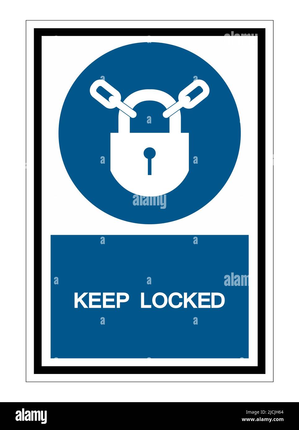 Keep Locked Symbol Sign Isolate On White Background Stock Vector Image ...