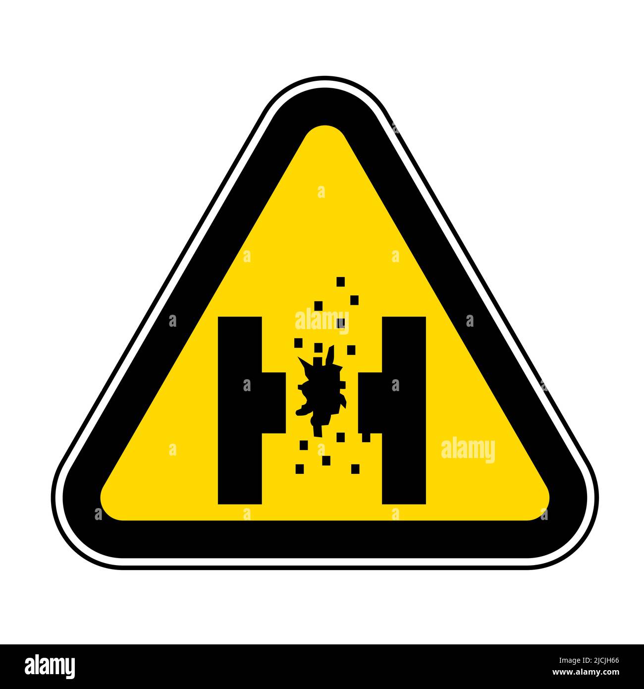 Danger Of Molten Metal Symbol Sign Isolate On White Background,Vector ...