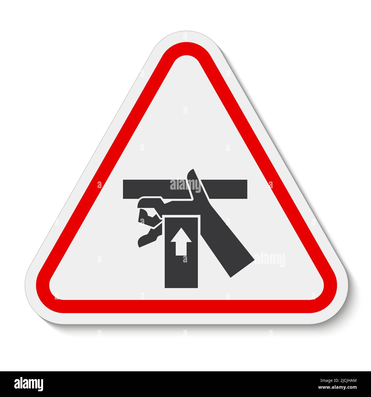 Hand Crush Force From Below Symbol Sign, Vector Illustration, Isolate ...