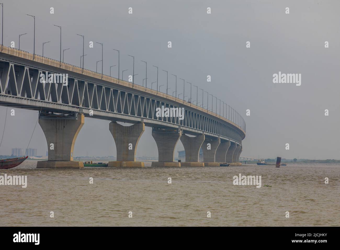 Dhaka, Bangladesh. 12th June, 2022. The structure of the Padma Bridge ...