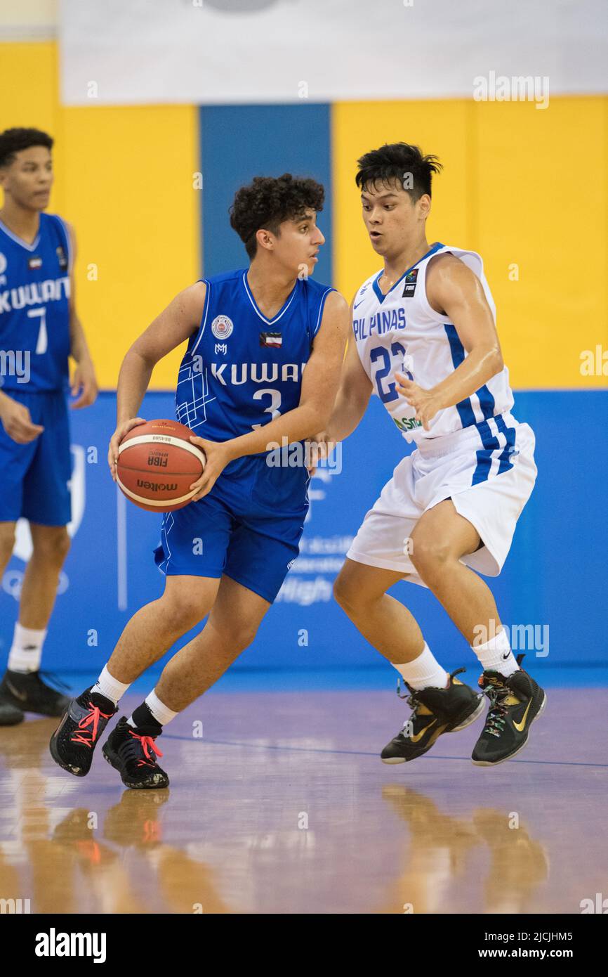 Doha, Qatar. 13th June, 2022. Deig M D KH S M Alenizi (L) of the Kuwait ...