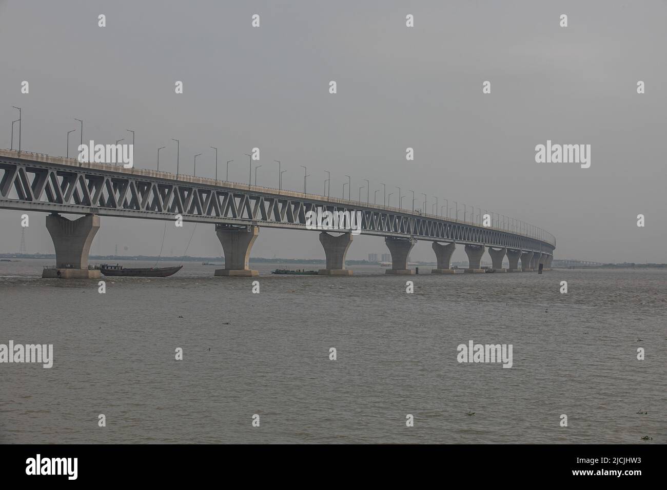 Dhaka, Bangladesh. 12th June, 2022. The structure of the Padma Bridge ...