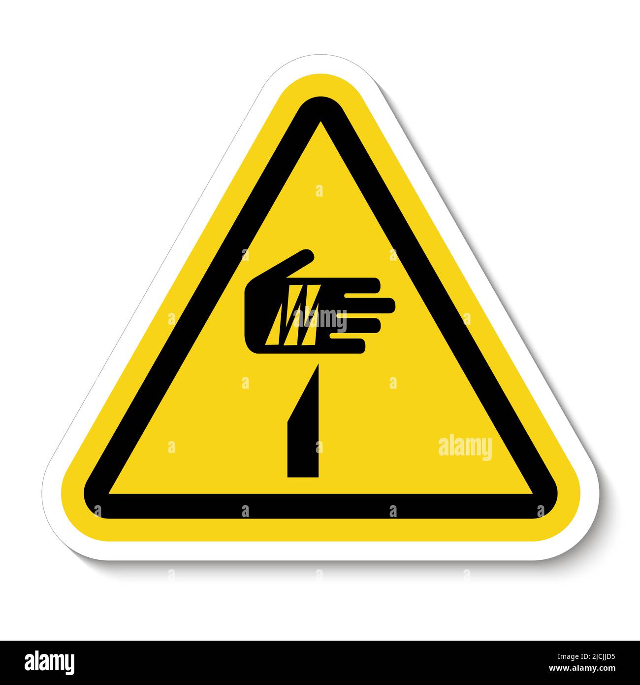 Beware Sharp Elements Symbol Isolate On White Background,Vector ...