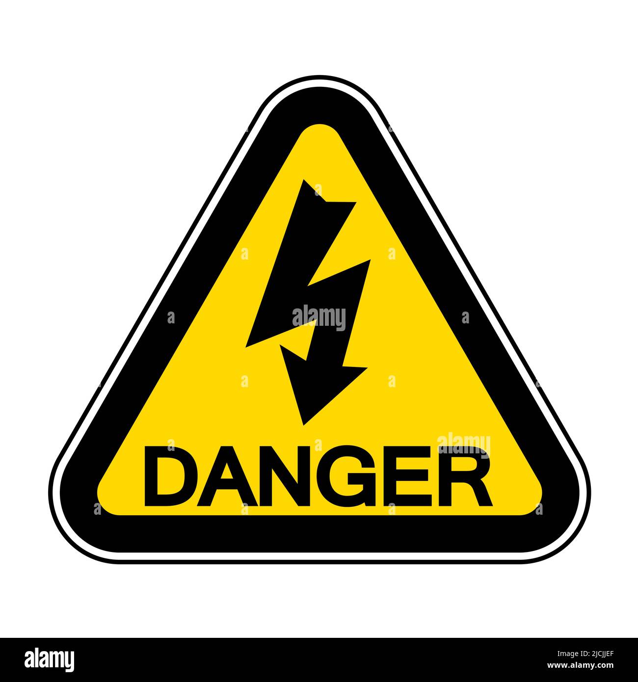 High Voltage Symbol Sign Isolate On White Background,Vector ...
