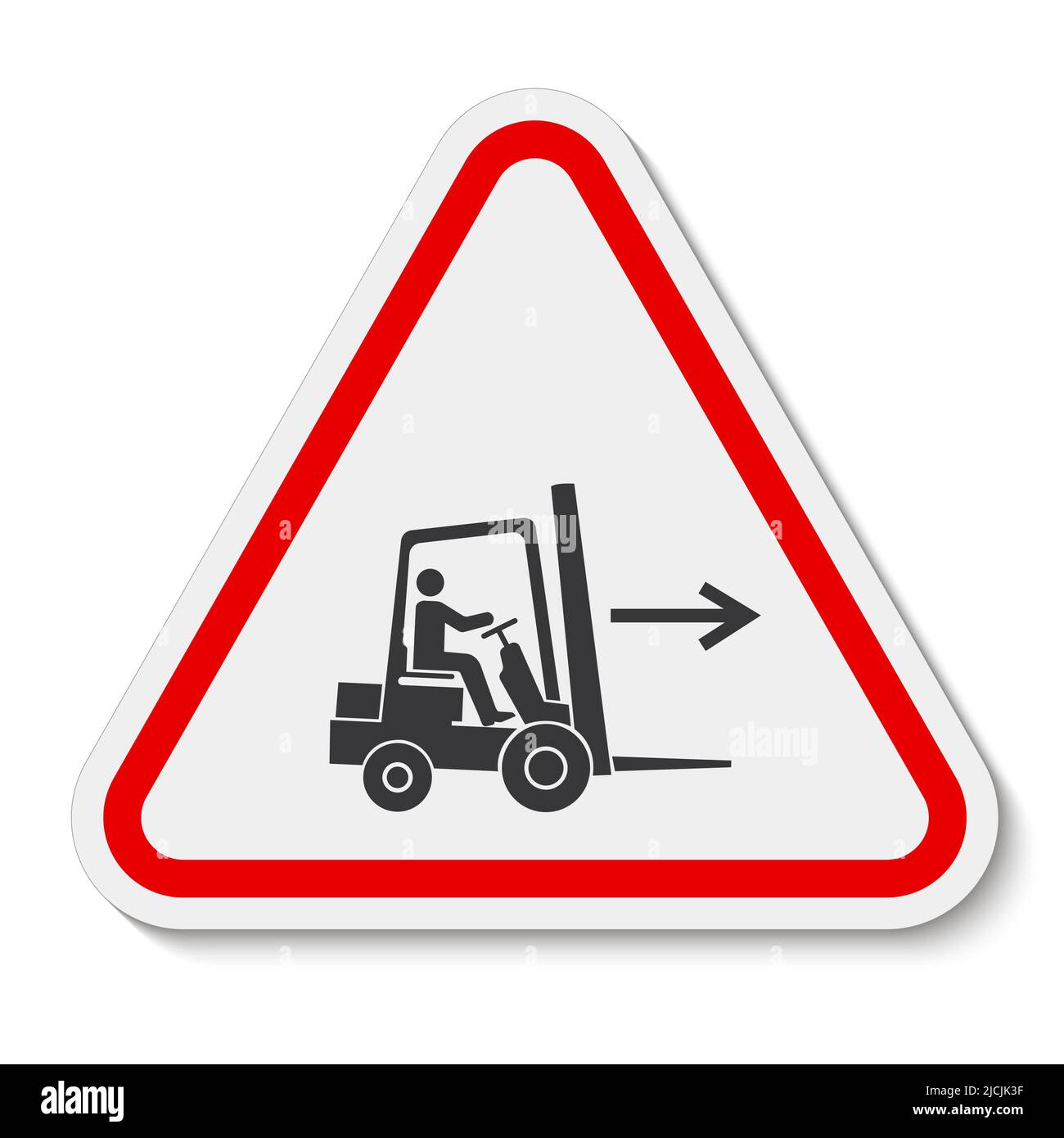 Forklift Point Right Symbol Sign Isolate On White Background,Vector ...
