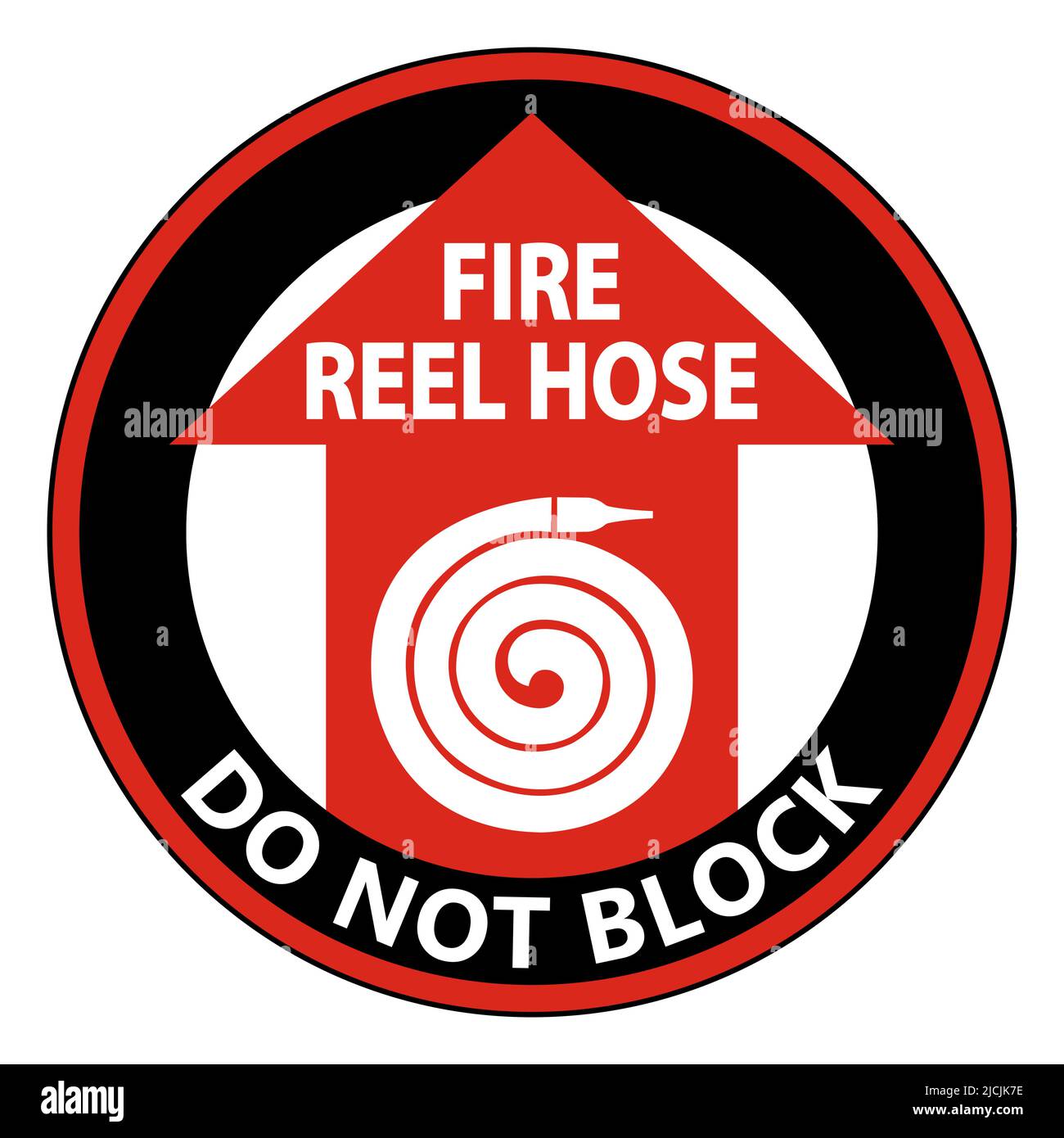Fire Reel Hose Do Not Block Sign Isolate On White Background,Vector ...