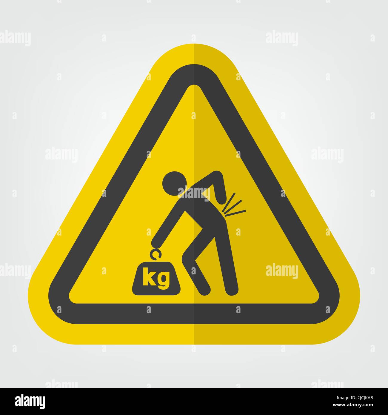 Lifting Hazard Symbol Sign Isolate On White Background,Vector ...