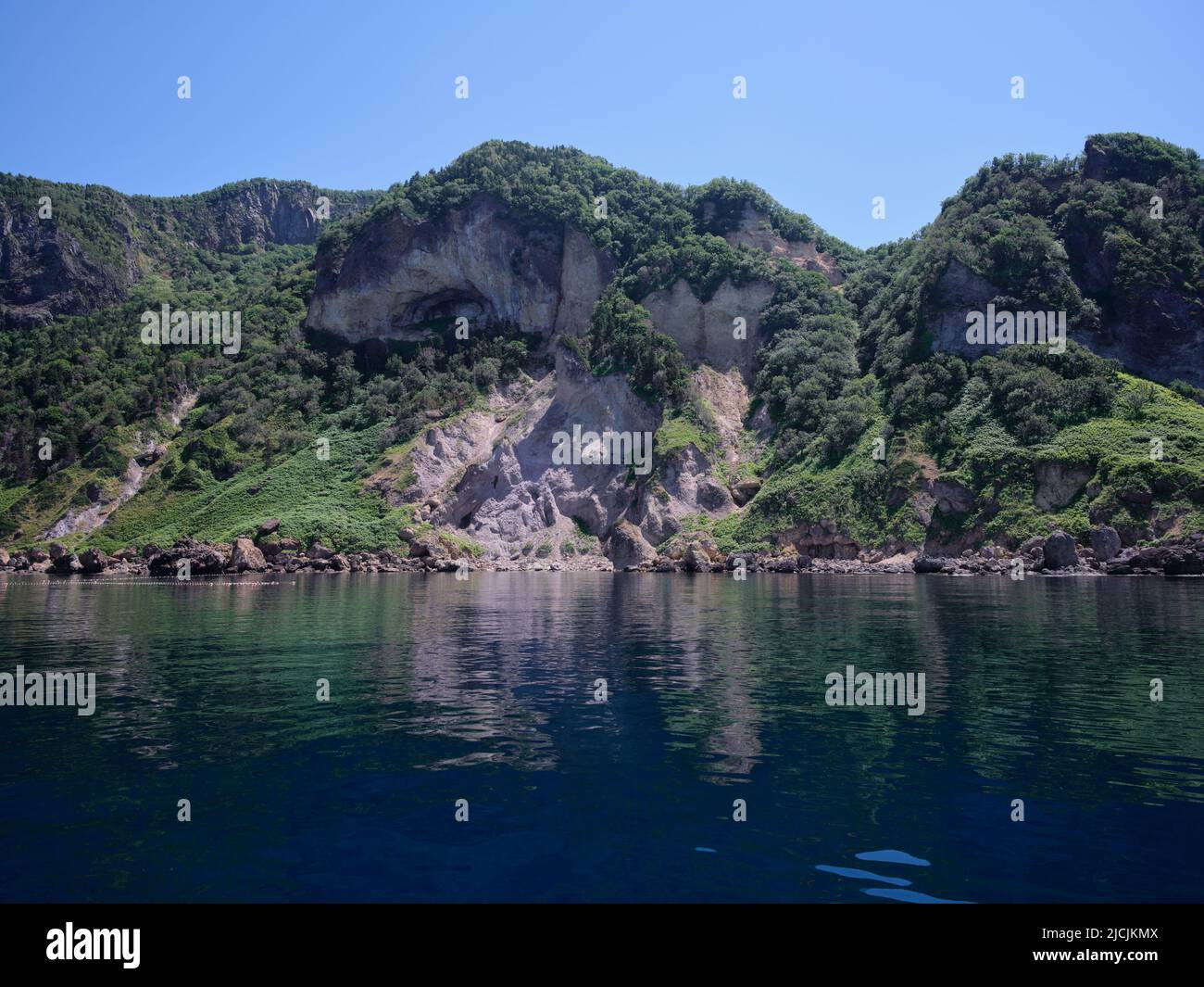 Shiretoko Peninsula from Cruise Ship, Hokkaido, Japan Stock Photo - Alamy