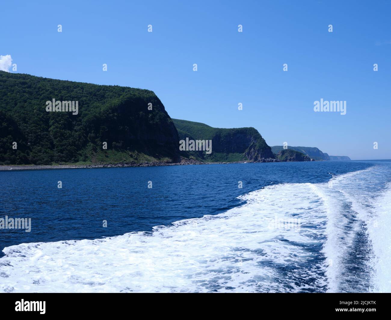 Shiretoko Peninsula from Cruise Ship, Hokkaido, Japan Stock Photo - Alamy