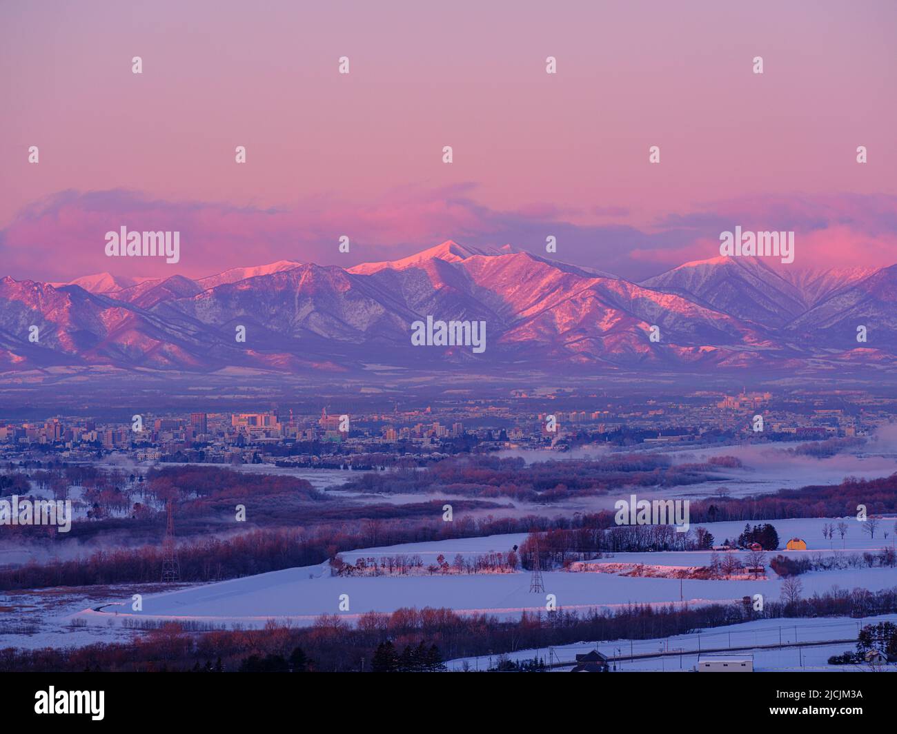 Hidaka Mountains at Dawn, Hokkaido, Japan Stock Photo - Alamy