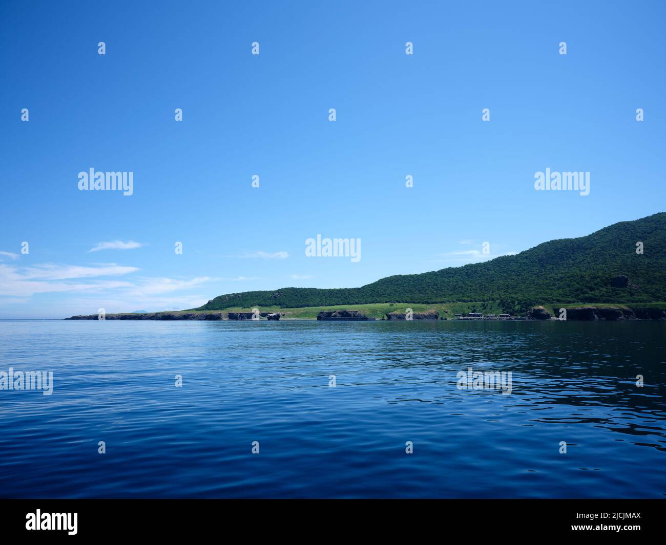 Shiretoko Peninsula from Cruise Ship, Hokkaido, Japan Stock Photo - Alamy