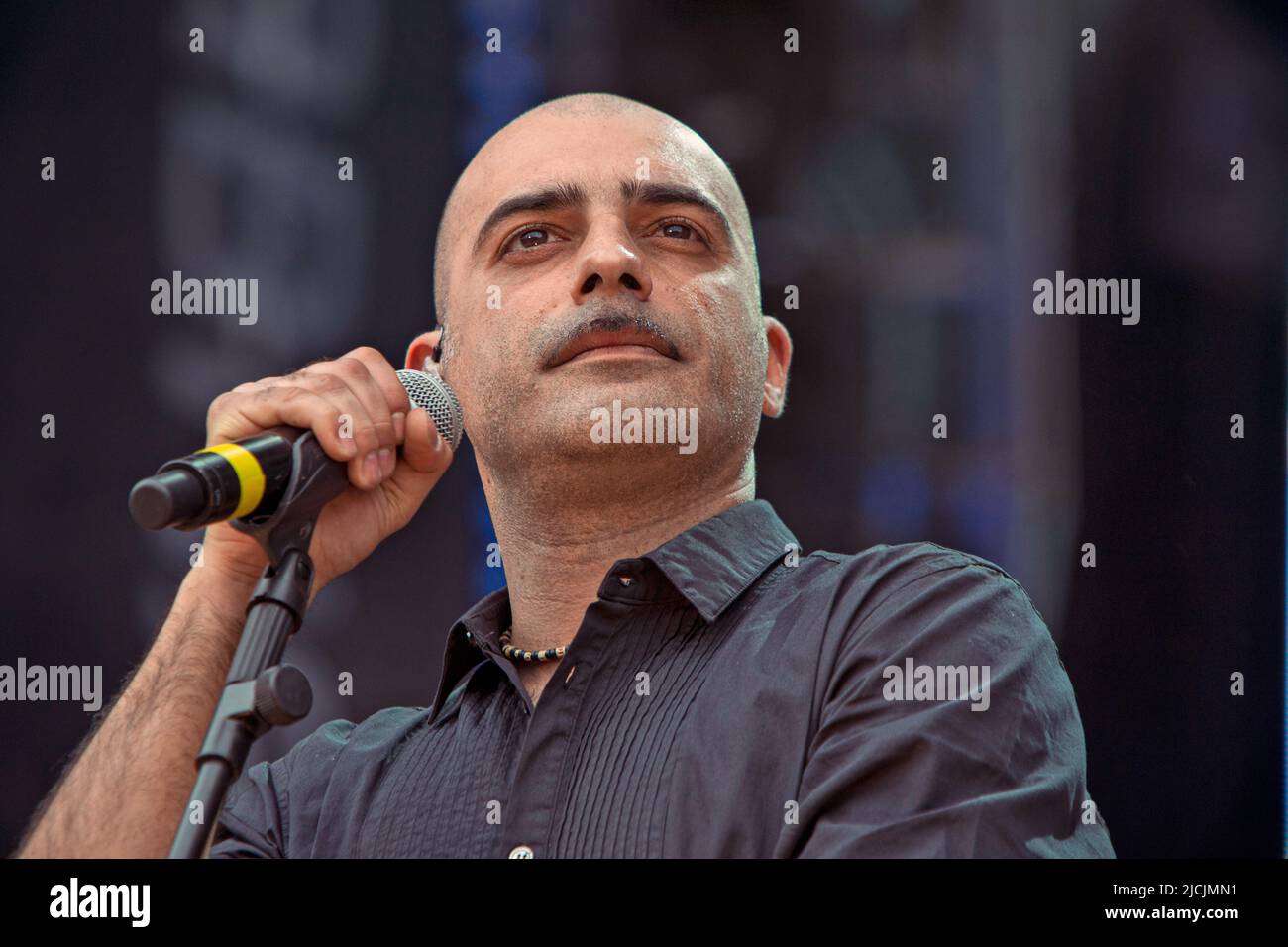 Giovanni Gulino performs live in concert in Rome with his band Marta Sui Tubi Stock Photo - Alamy