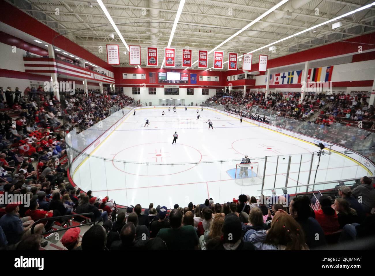 June 13, 2022 - A general view of LaBahn Ice Arena during the 2022 IIHF ...
