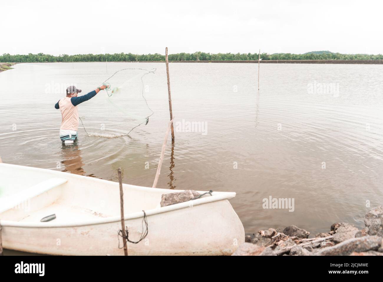 Shrimp farm latin america hi-res stock photography and images - Alamy