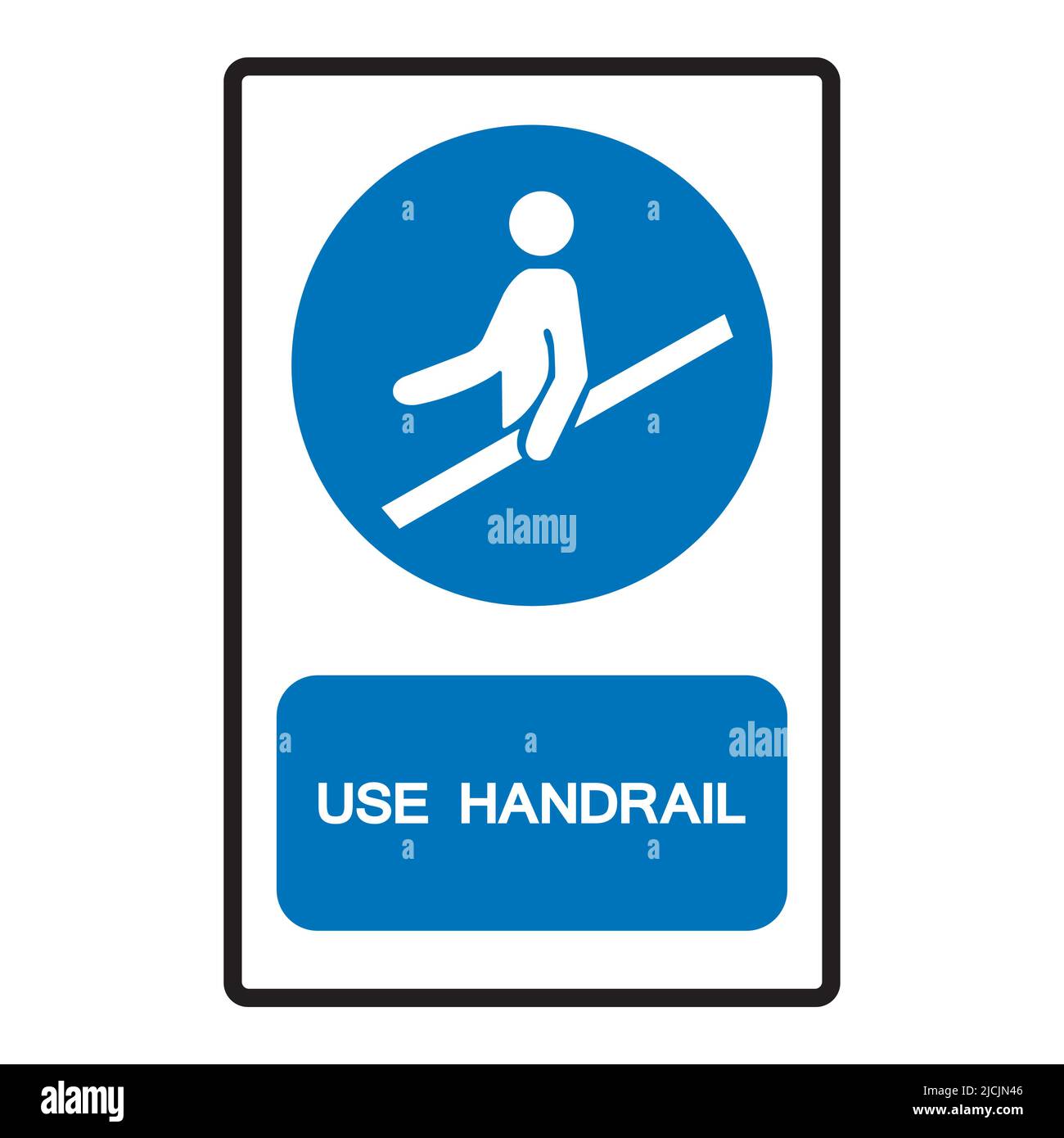 Use Handrail Symbol Sign,Vector Illustration, Isolated On White ...