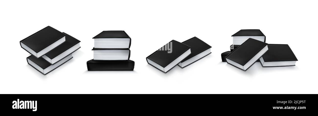 Side view book stack background Stock Vector Images - Alamy