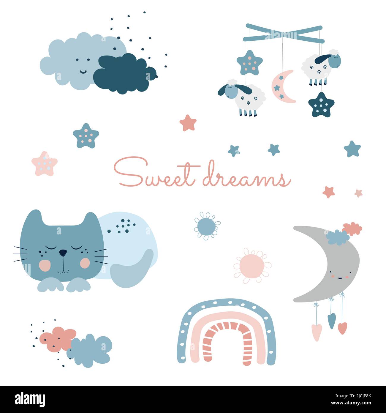 Sweet dreams vector Stock Vector Image & Art - Alamy