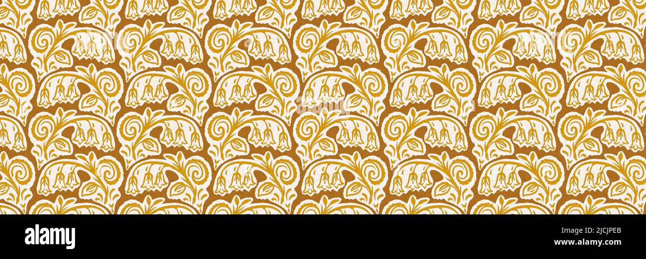 Gender neutral foliage leaf seamless raster border. Simple whimsical 2 ...