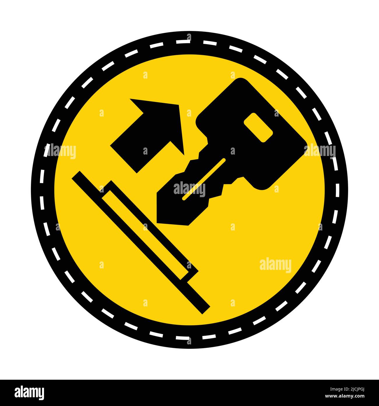 Pull Key Symbol Sign Isolate On White Background,Vector Illustration ...