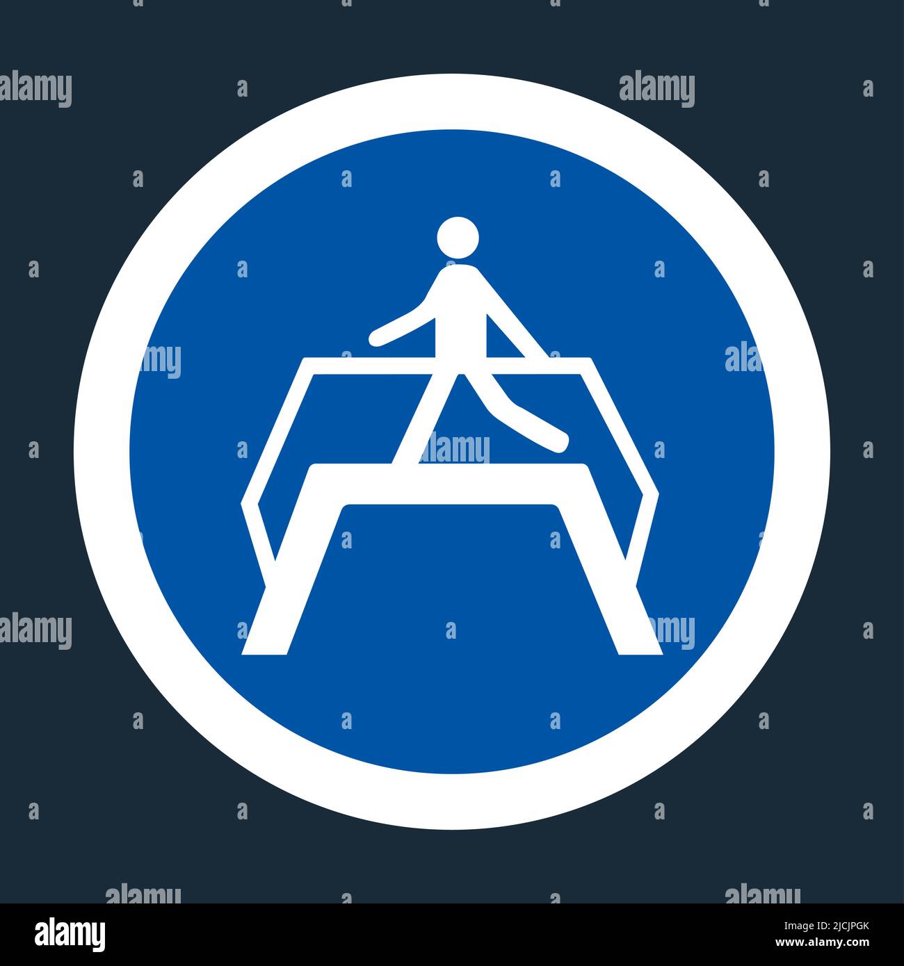 Use Footbridge Symbol Sign On black Background On black Background ...