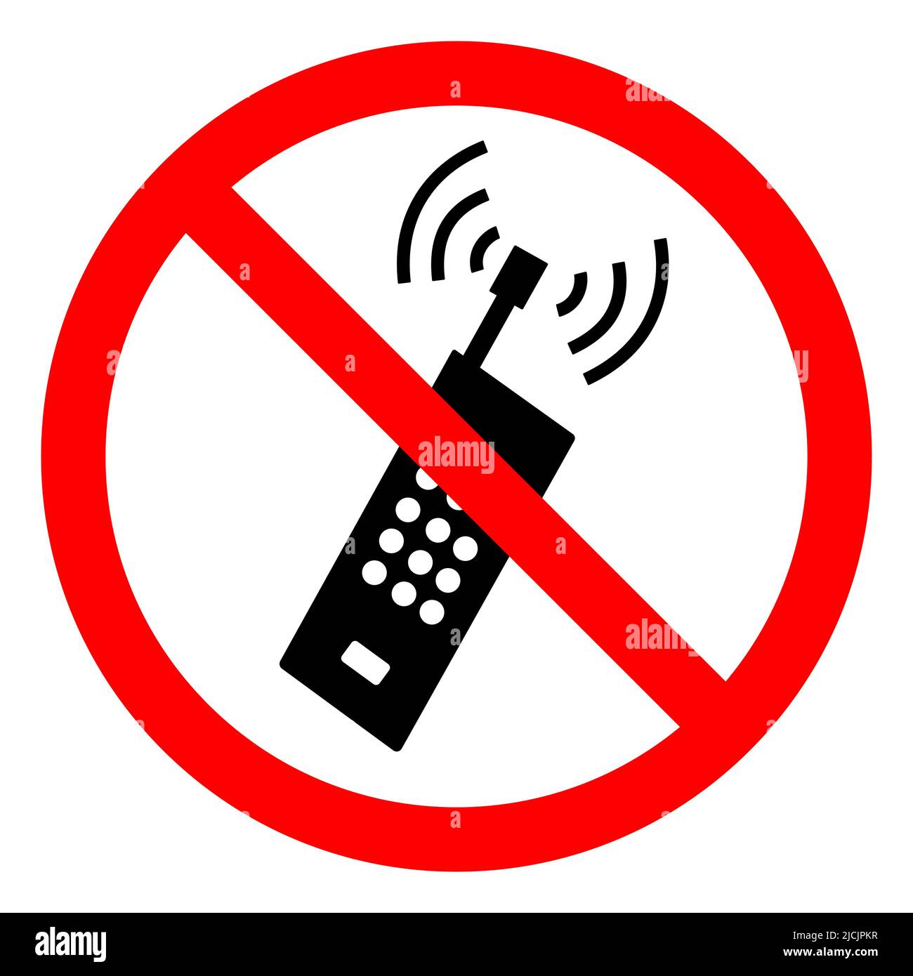 Cell phone prohibition sign Stock Vector Images - Alamy