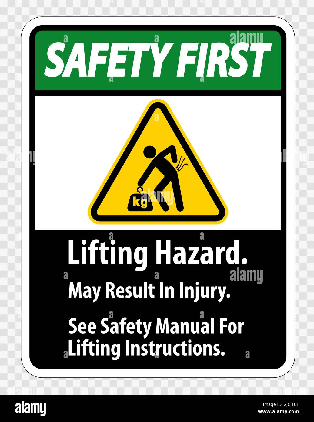 Lifting Hazard,May Result In Injury, See Safety Manual For Lifting ...