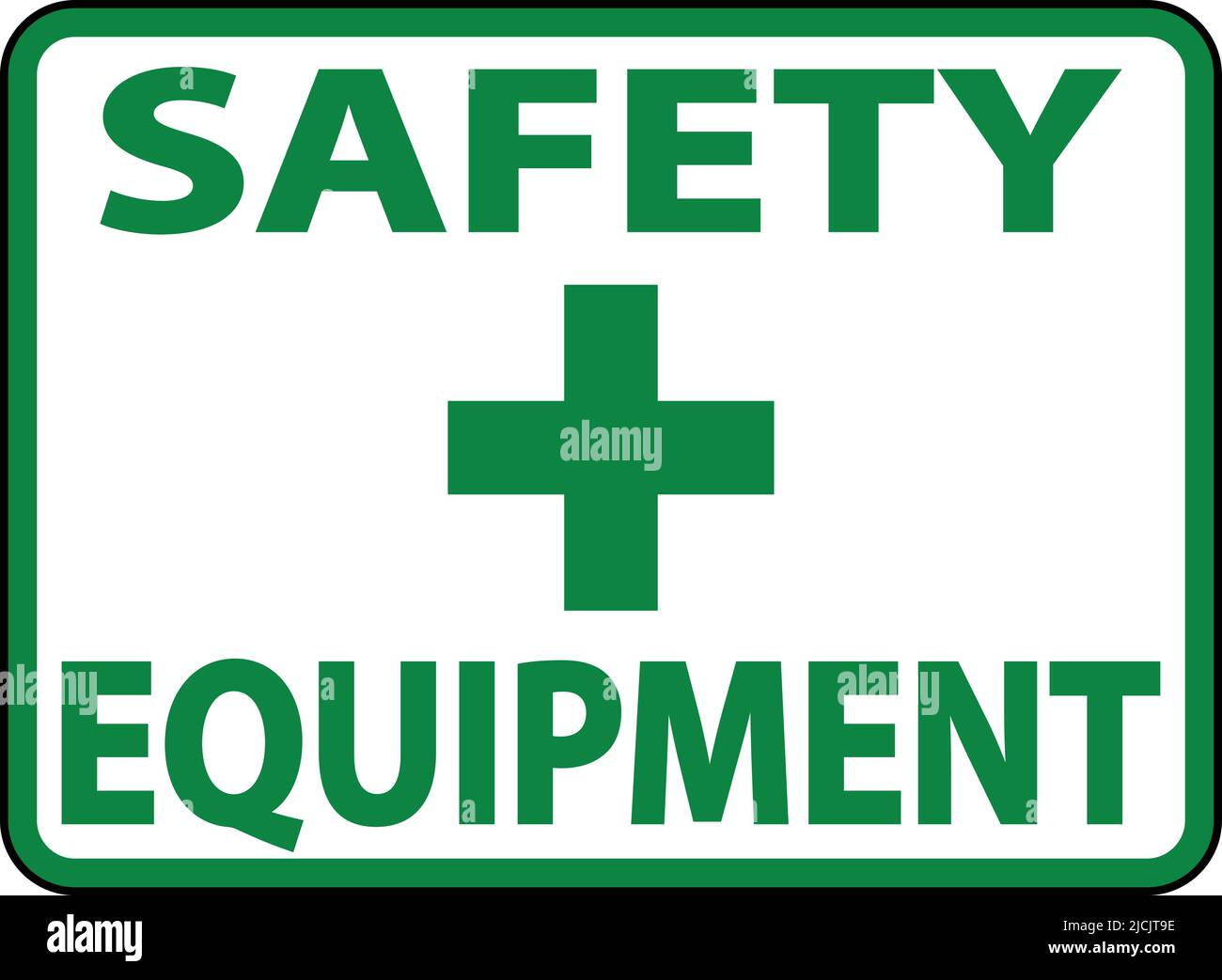 Safety Equipment Sign on white background Stock Vector Image & Art - Alamy