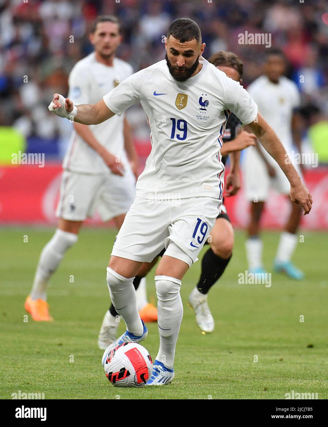 Karim Benzema of France during the UEFA Nations League, group 1 match ...
