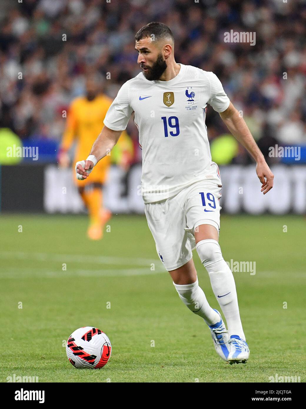 Karim Benzema of France during the UEFA Nations League, group 1 match ...