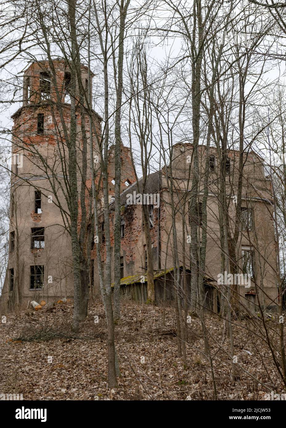 Grand Veckarku Castle, from which the remains of the castle with a ...