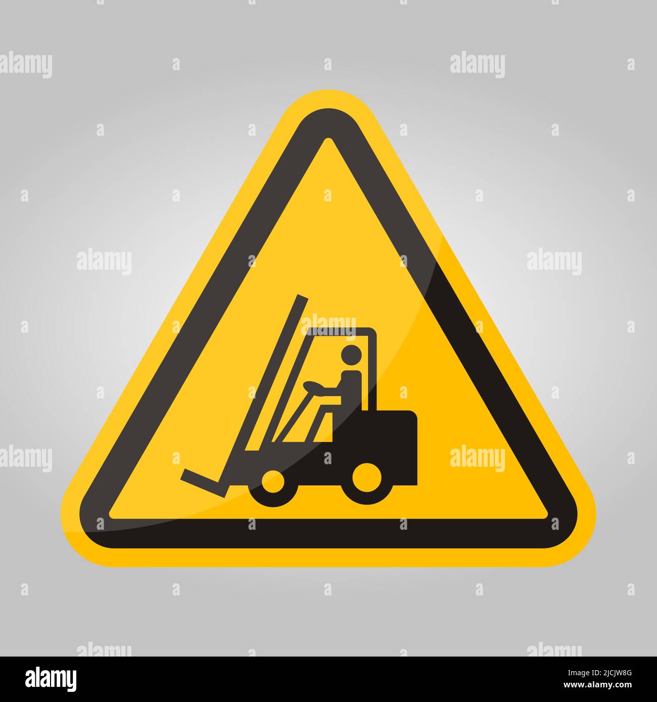 Warning Do not operate the forklift Stock Vector Image & Art - Alamy