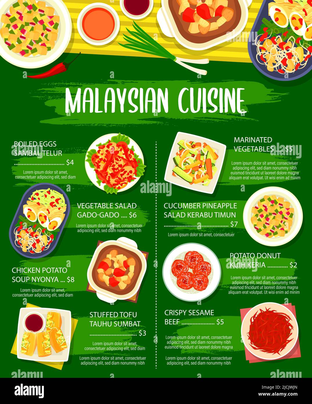 Malaysian cuisine restaurant vegetable meals menu. Eggs Sambal Telur ...
