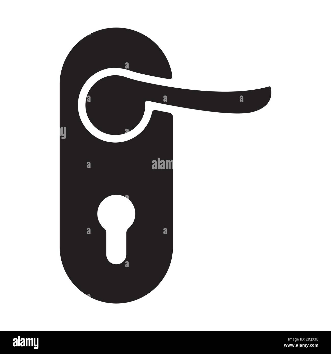door handle icon vector lock sign for business, marketing, flyers ...