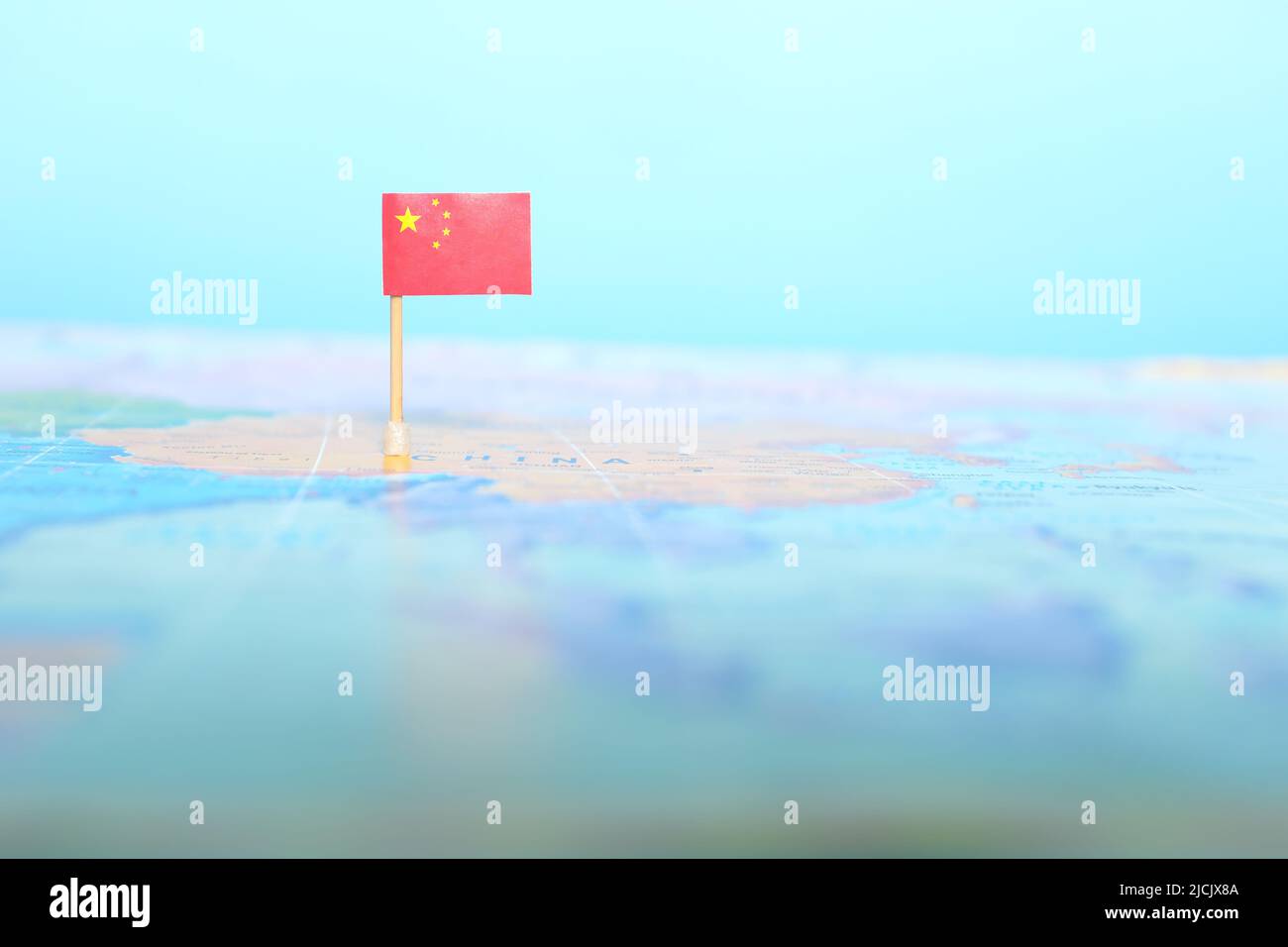 Map of china with flag hi-res stock photography and images - Alamy