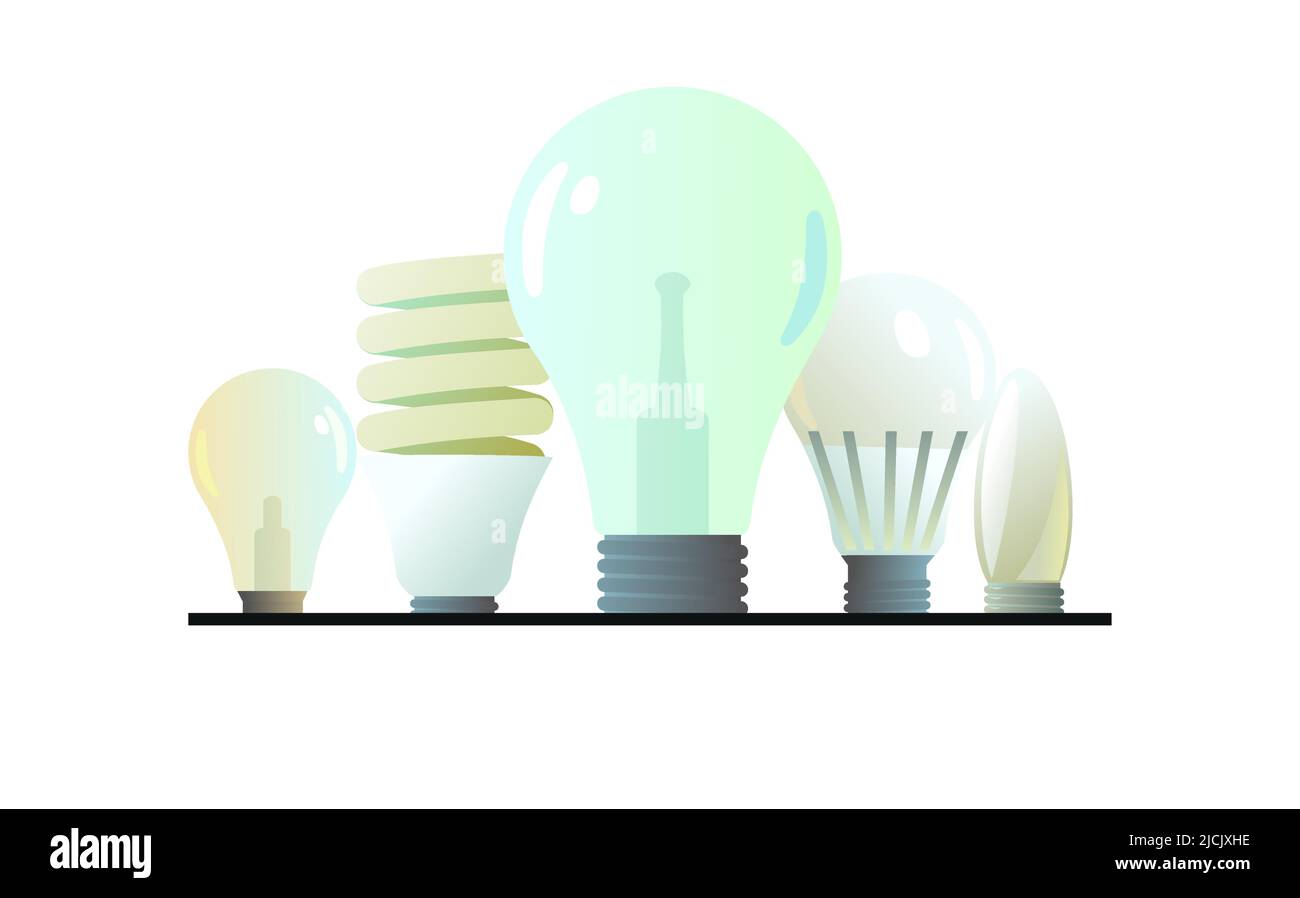 Glass electric light bulb. Lighting device. Energy Saving Technologies ...