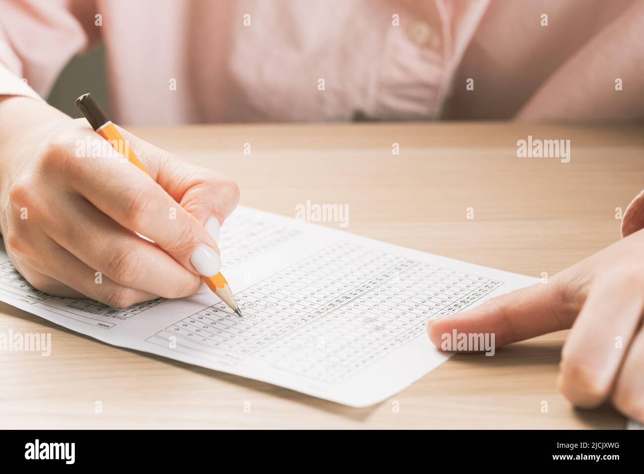 Student write educational test english hi-res stock photography and ...
