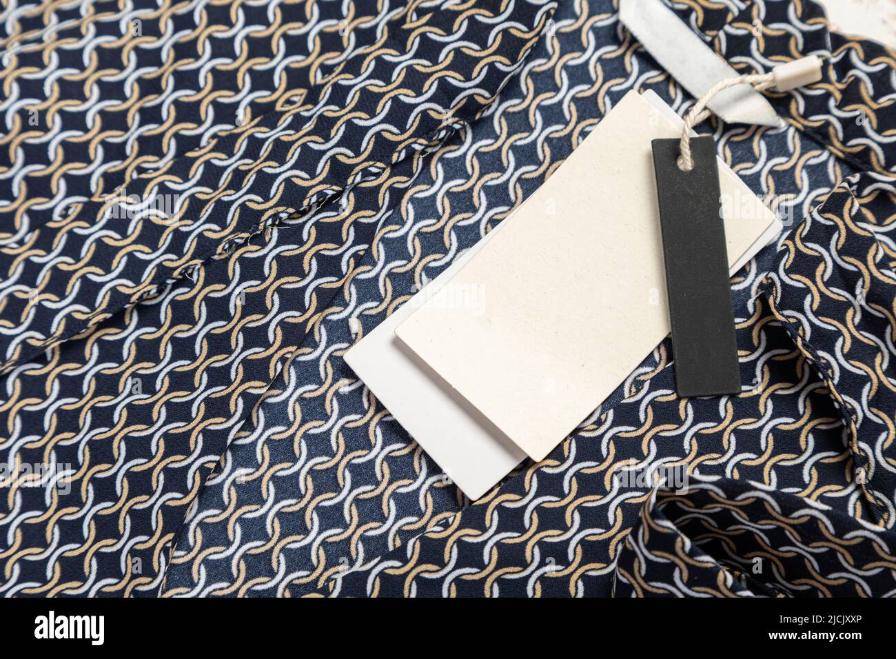 Plain clothing price tag close up place for your text or logo Stock ...